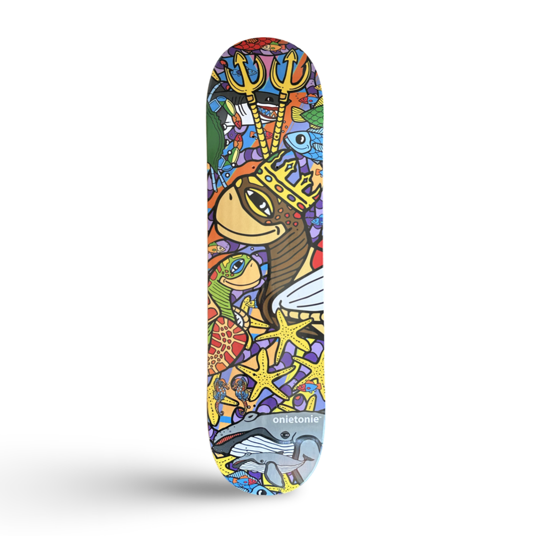 OnieTonie™ Skateboard Deck 'Neptune's Neighborhood'